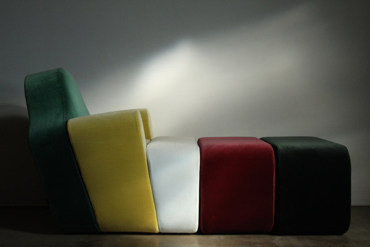 Pierre Charpin Modular "Slice" Lounge Chair and Ottoman for Ligne Rose ...